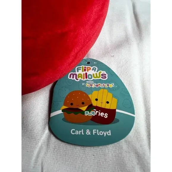 Squishmallows | Toys | Squishmallows Flip A Mallows 8 Carl Floyd Burger ...
